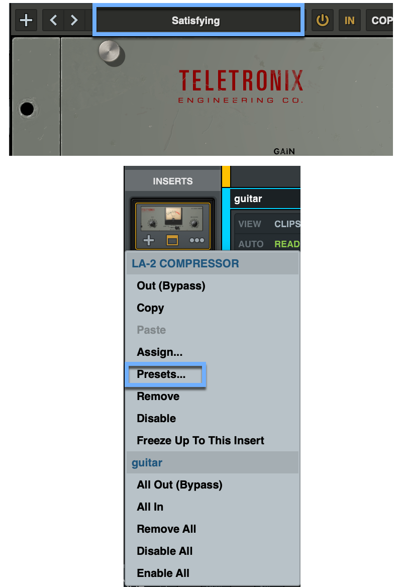 Using the Mixer – Universal Audio Support Home