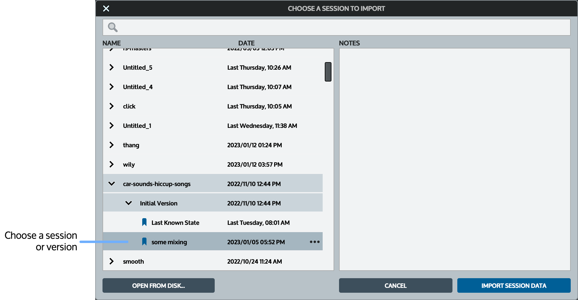 Importing Session Data – Universal Audio Support Home