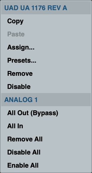 UAD Plug-In Inserts – Universal Audio Support Home