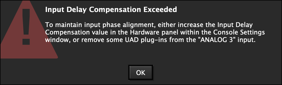 Hardware Settings Panel – Universal Audio Support Home