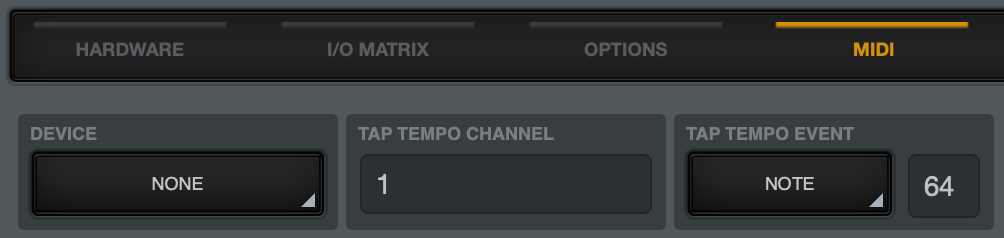 MIDI Settings Panel – Universal Audio Support Home