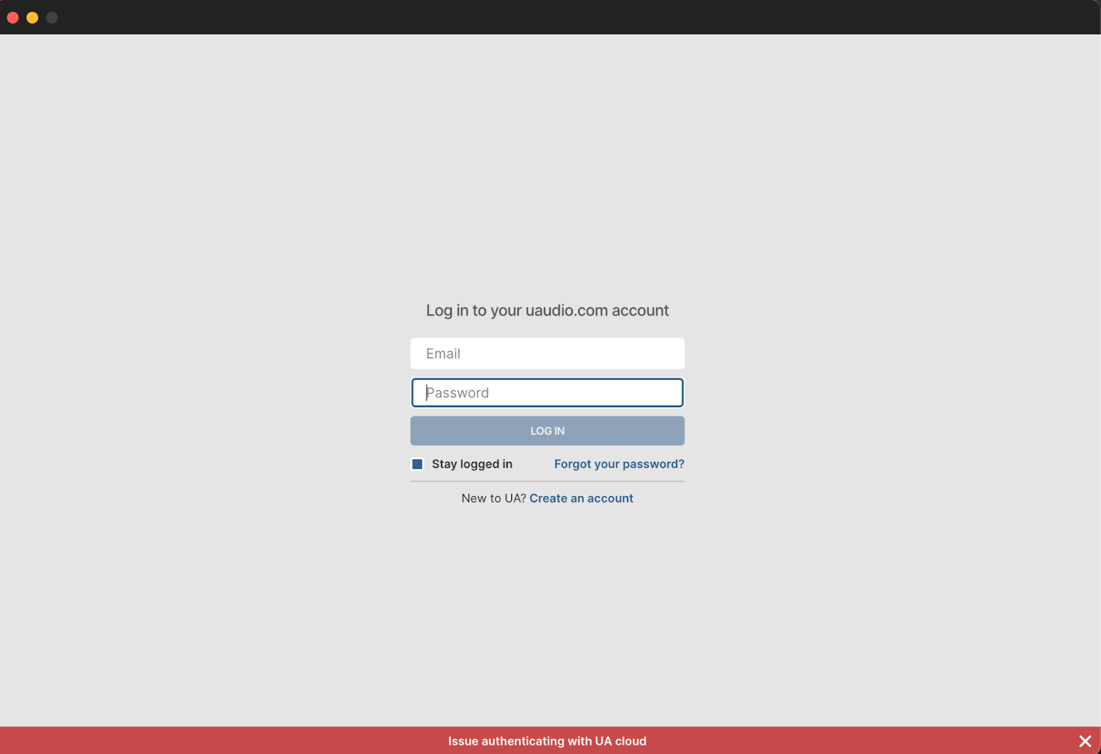 Issue Authenticating with UA Cloud – Universal Audio Support Home