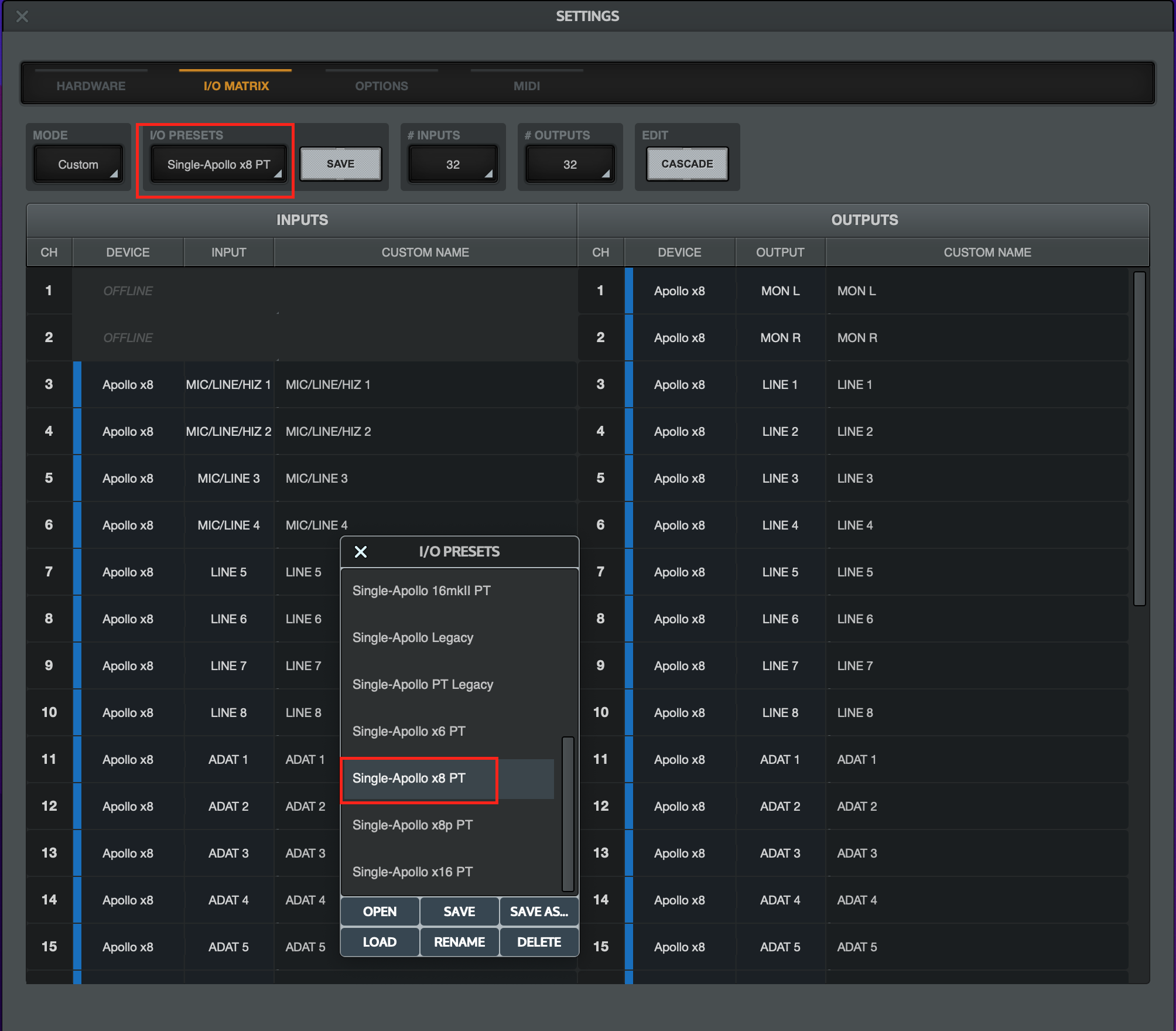 Configuring Apollo's I/O for Hardware Inserts in Pro Tools – Universal ...