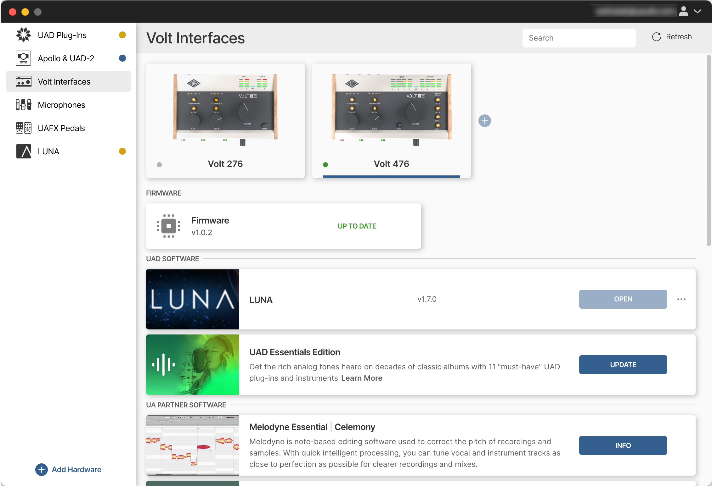 How to set up your Volt Interface – Universal Audio Support Home