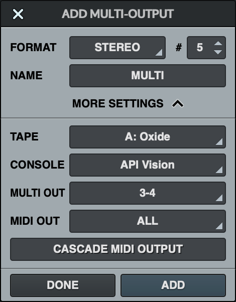 Using Multi-Output Plug-Ins in LUNA – Universal Audio Support Home