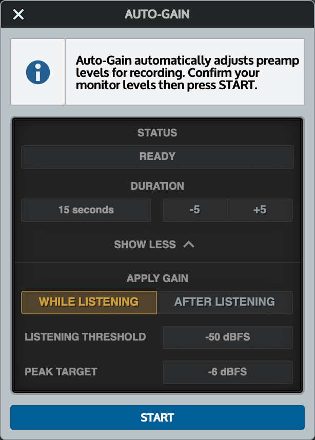 Preamp Auto-Gain – Universal Audio Support Home