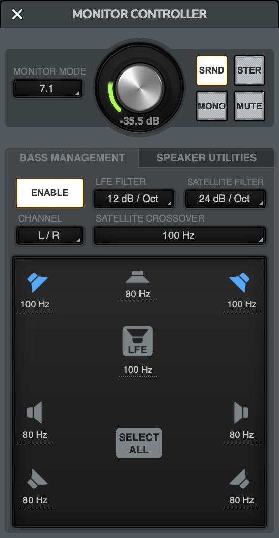 Apollo X Bass Management – Universal Audio Support Home