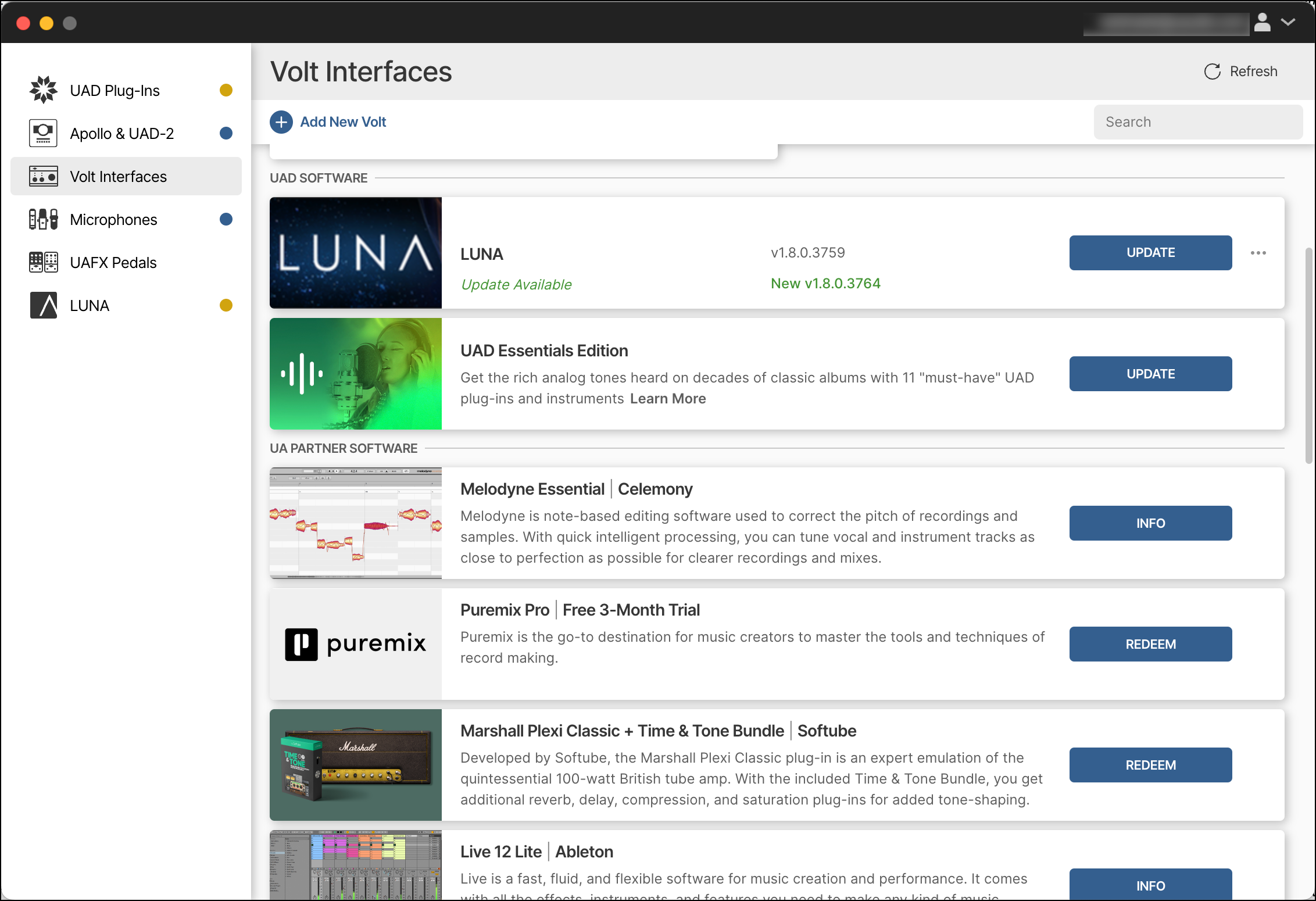How to set up your Volt Interface – Universal Audio Support Home