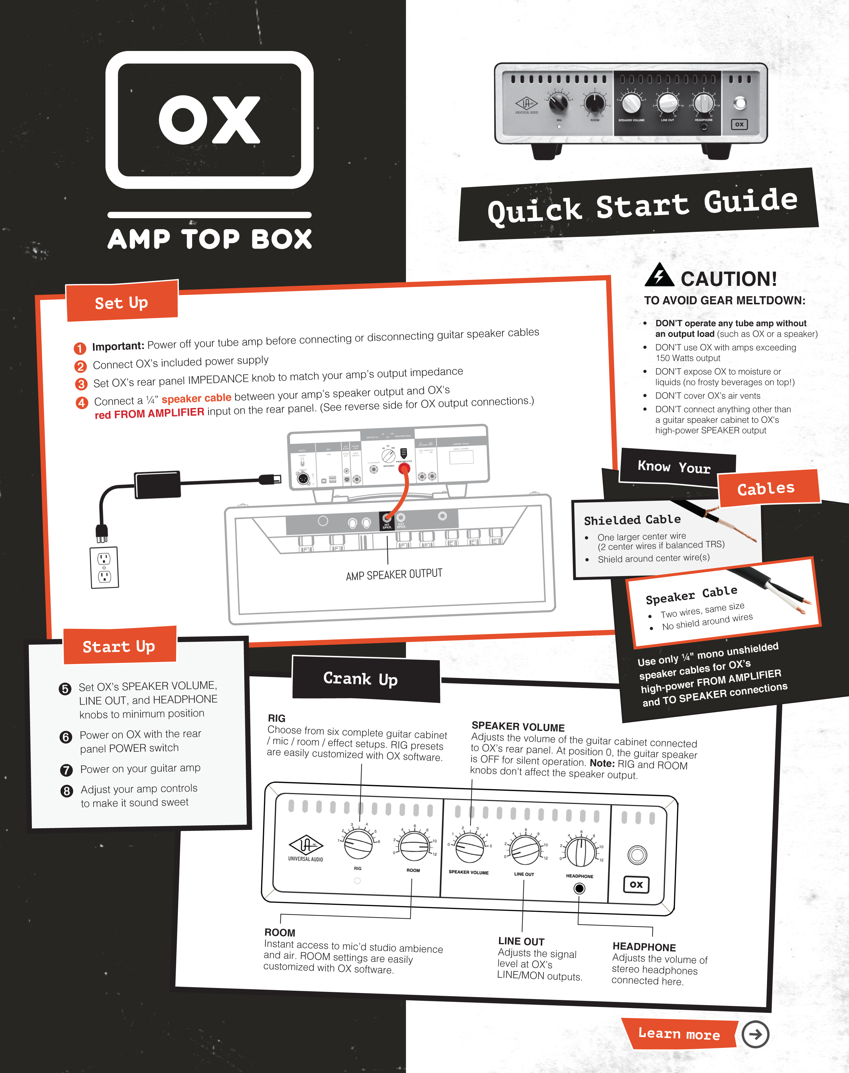 OX Quick Start Guide – Universal Audio Support Home