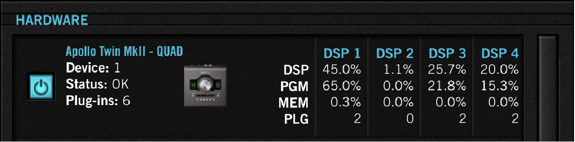 Managing DSP Resources – Universal Audio Support Home