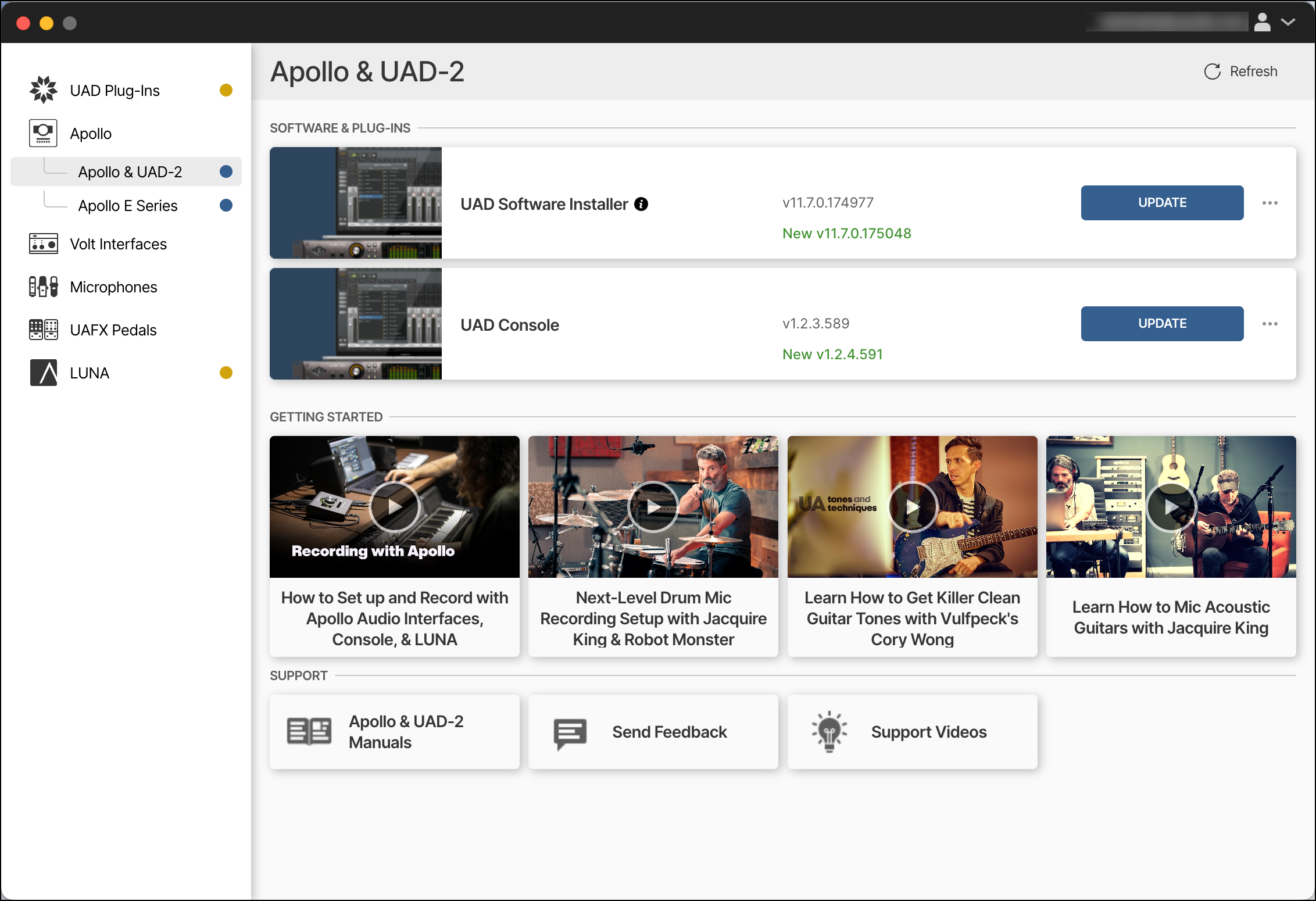 UA Connect with Apollo, Apollo E Series, and UAD-2 – Universal Audio Support Home