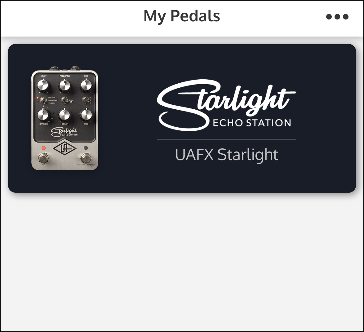 UAFX Control Manual – Universal Audio Support Home