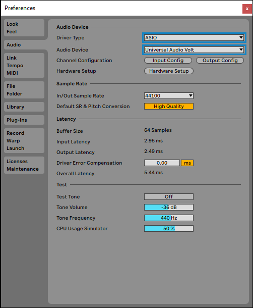 How to set up your Volt Interface – Universal Audio Support Home